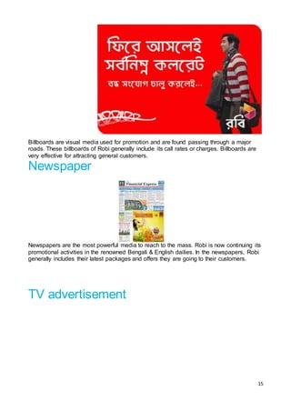 Maketing report on robi | DOCX