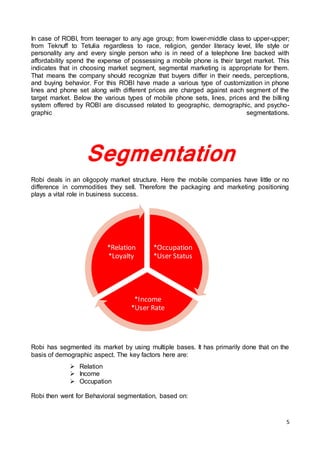 Maketing report on robi | DOCX