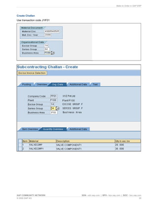 Make to order process with inventory checking | PDF