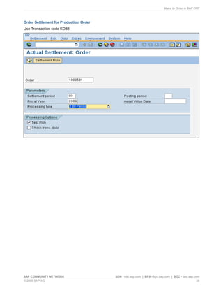 Make to order process with inventory checking | PDF