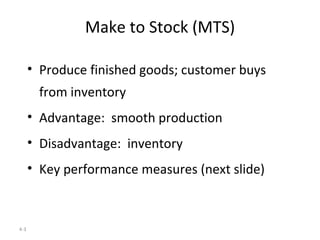 Make to order, stock, assembly | PPT