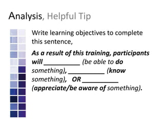 Make Training Count: An Intro to the ADDIE Model | PPT