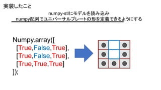 ユニバーサルプレートをnumpy-stlで自作する(Make DIY universal plate with numpy-stl) | PPT
