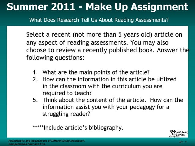 Make Up Assignment | PPT