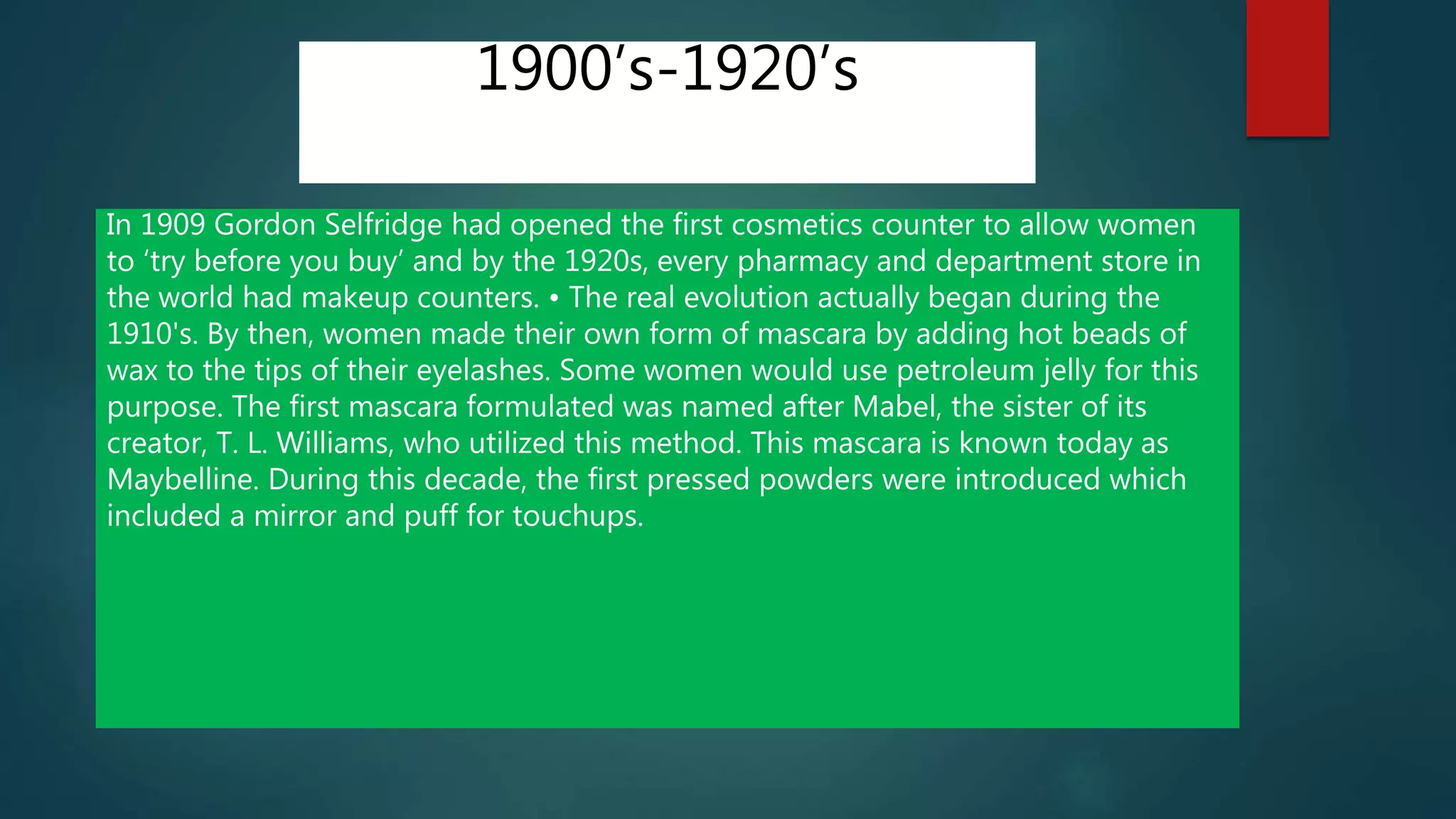 Makeup history | PPTX