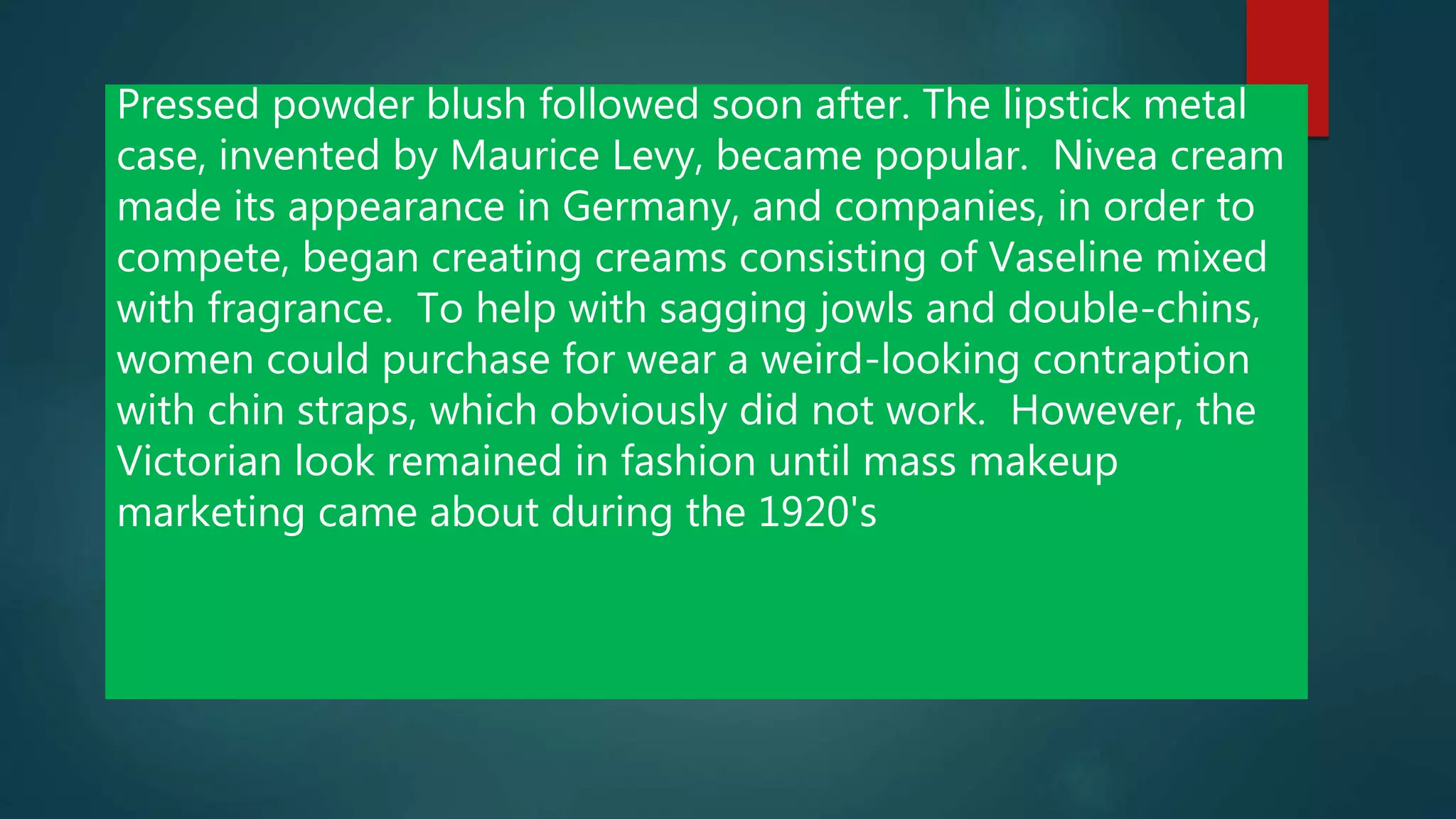 Makeup history | PPTX