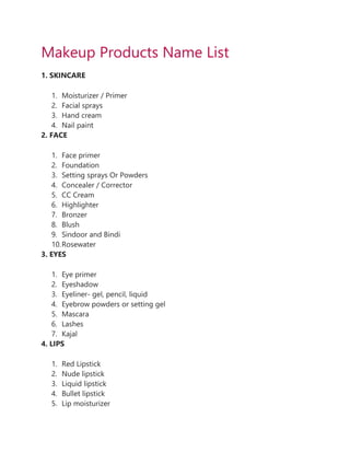 Make up items.docx