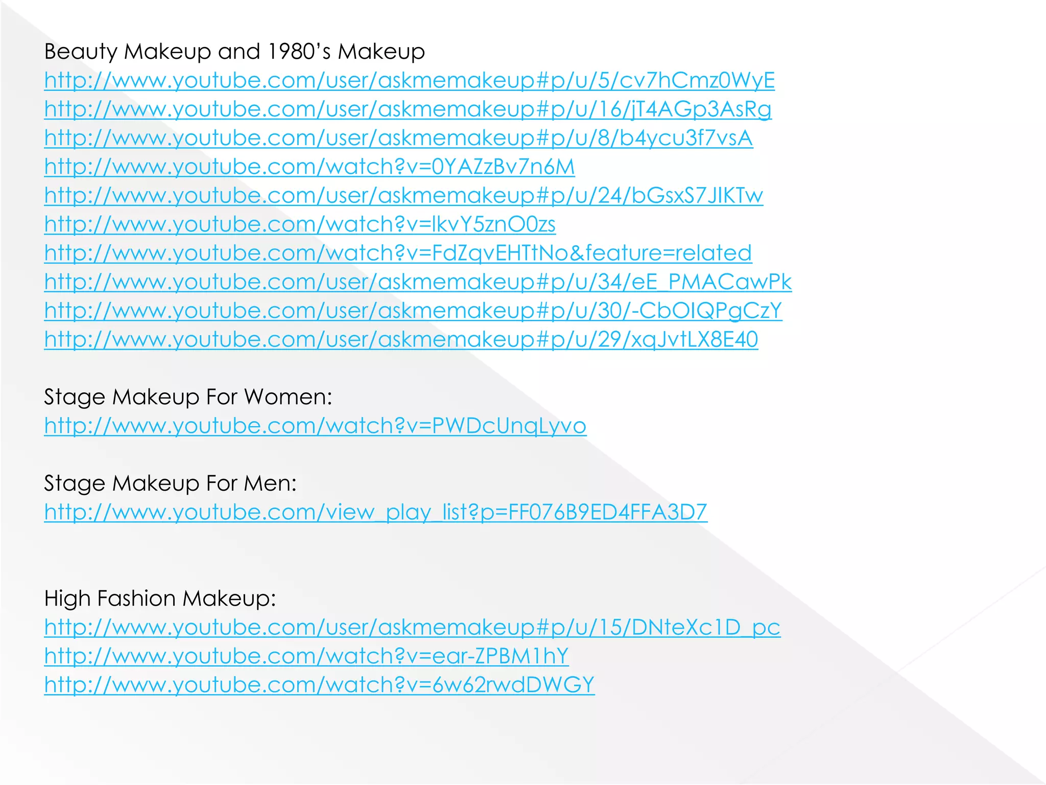 Makeup Morgue 1 | PPTX