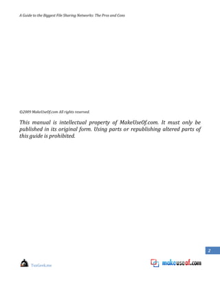 Make useof file-sharing | PDF | Online Piracy | Sensitive Topics