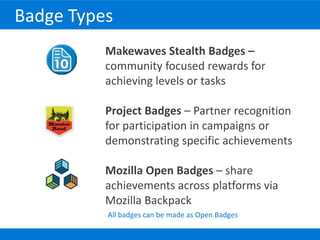 Open Badges Made Easy with Makewaves | PPT