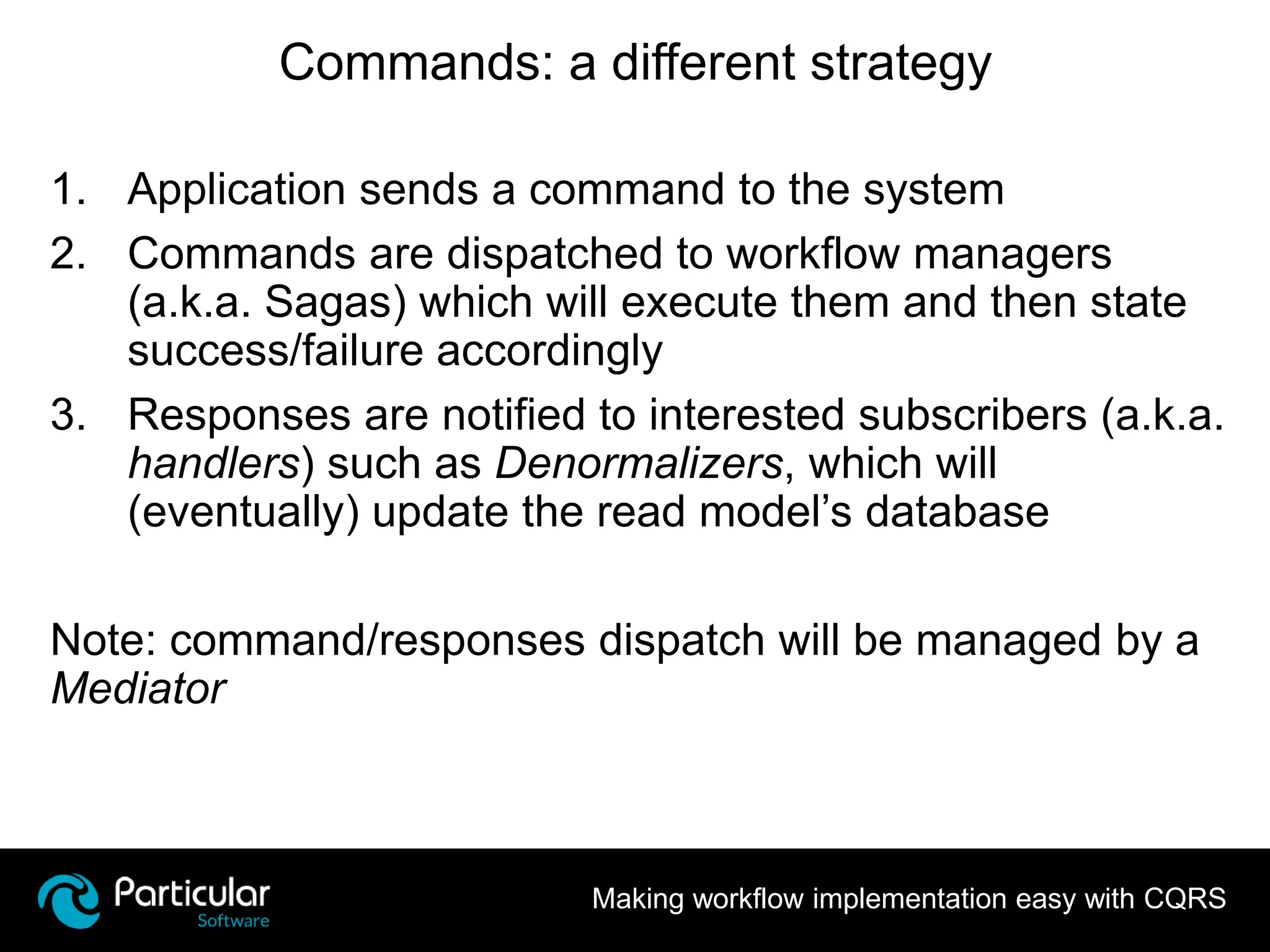 Making workflow implementation easy with CQRS | PPTX
