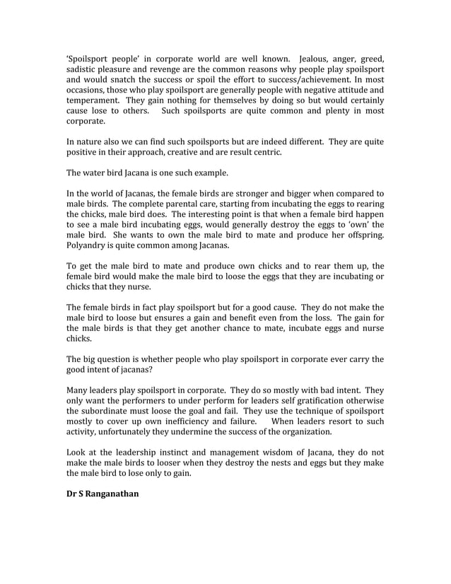 Make you loose to gain...a HR message | PDF