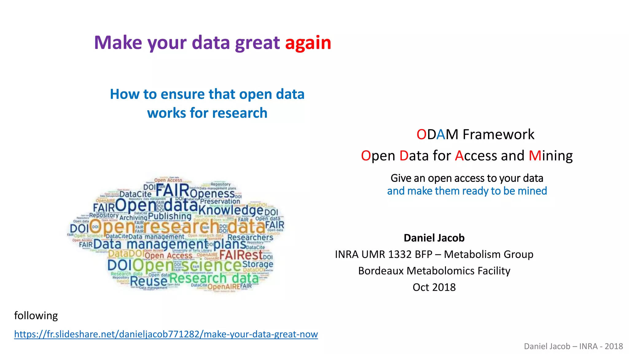 Make your data great again - Ver 2 | PPTX