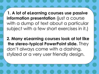 Make your elearning more visual | PPTX