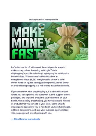 Make your first money online.pdf