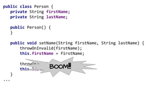Make your life better with immutable objects | PPT