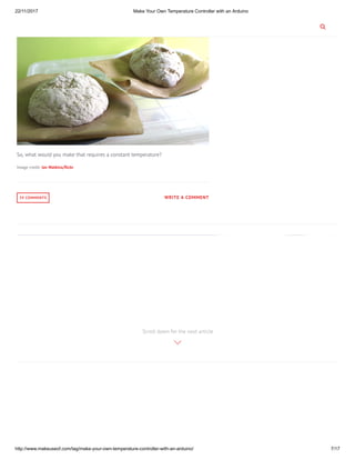 Make your own temperature controller with an arduino | PDF