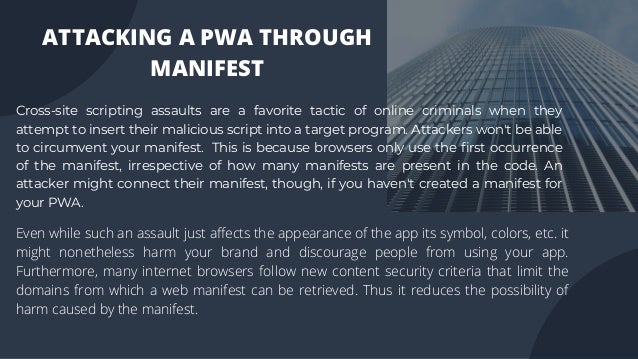 MAKE YOUR SECURITY TEAM AWARE OF SOME COMMON VULNERABILITIES WITH PWAs ...