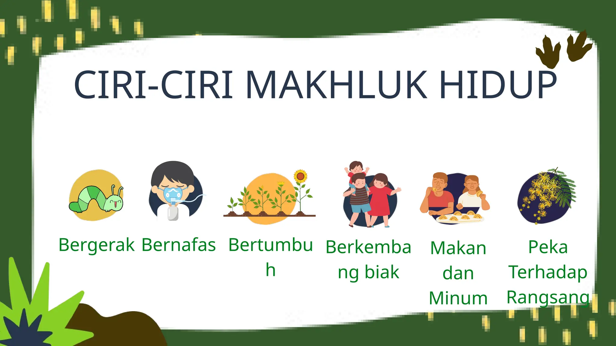 Makhluk Hidup dan ciri-ciri makhluk hidup. | PPTX