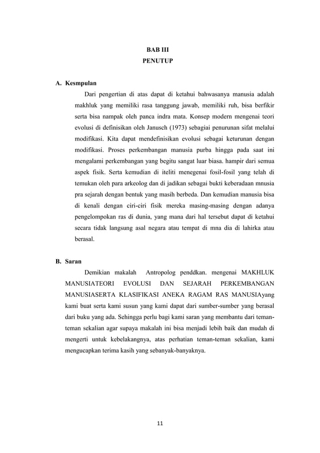 Makhluk Manusia Teori Evolusi dan Sejarah Perkembangan Manusia Serta ...
