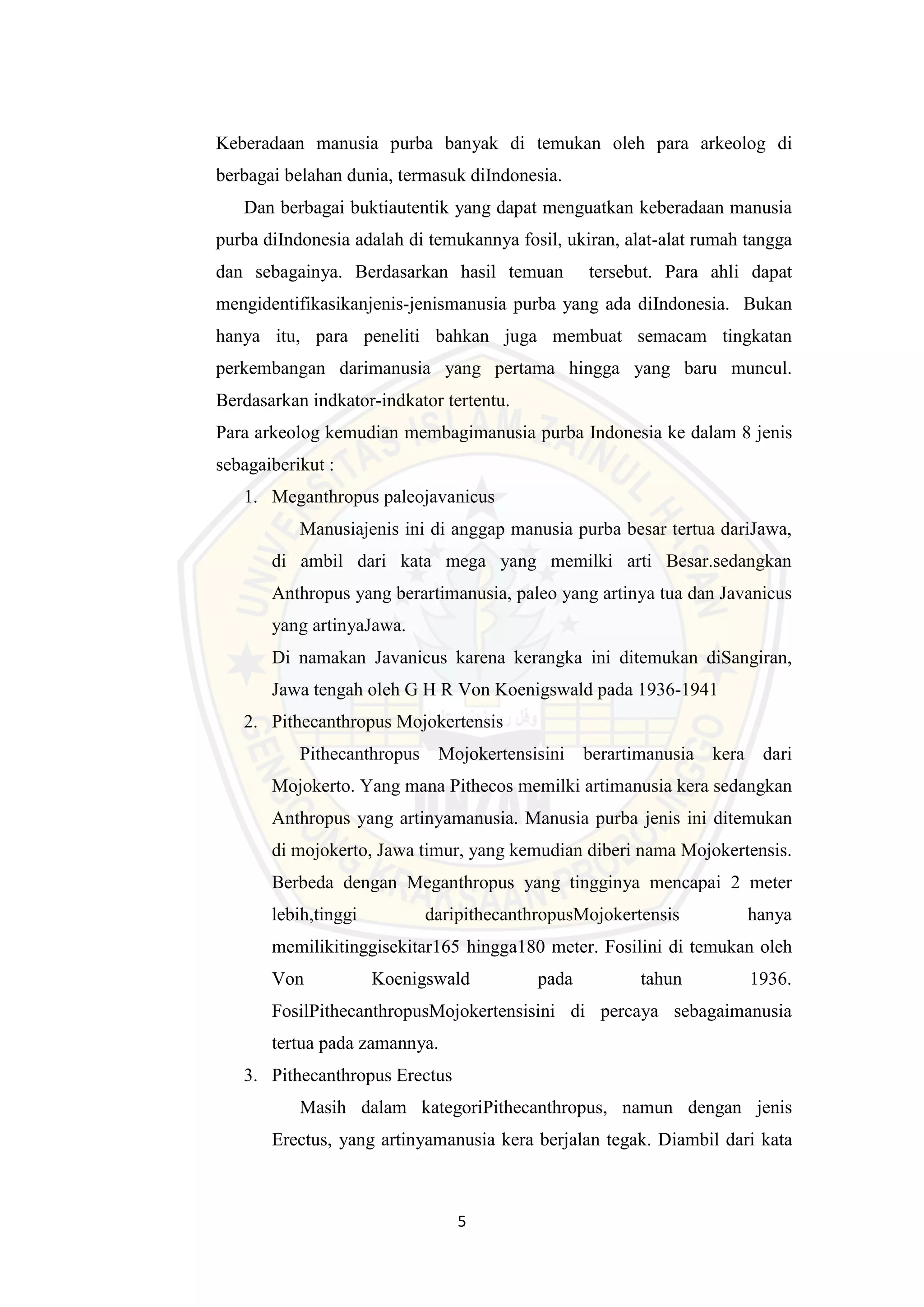 Makhluk Manusia Teori Evolusi dan Sejarah Perkembangan Manusia Serta ...