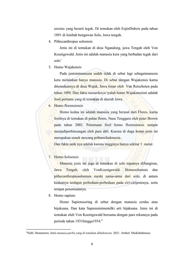 Makhluk Manusia Teori Evolusi dan Sejarah Perkembangan Manusia Serta ...