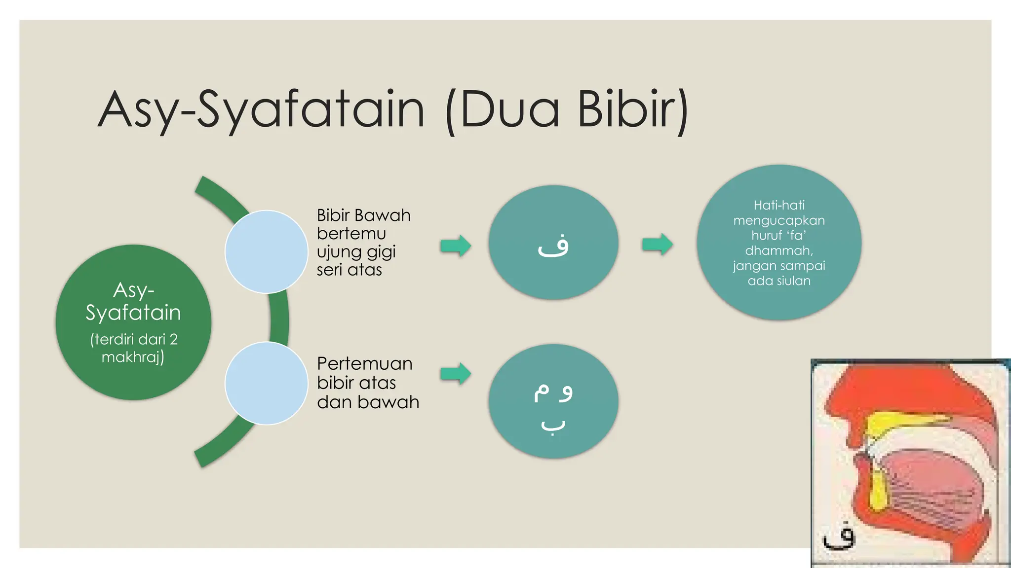 Belajar Makhraj Huruf dengan metode ummi | PPTX