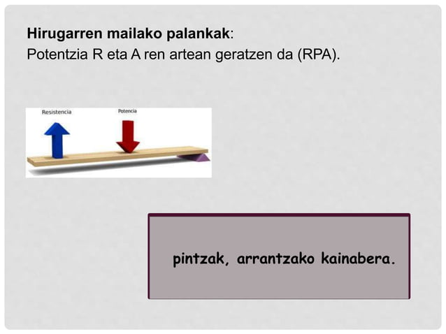 Makinak eta makina sinpleak | PPT