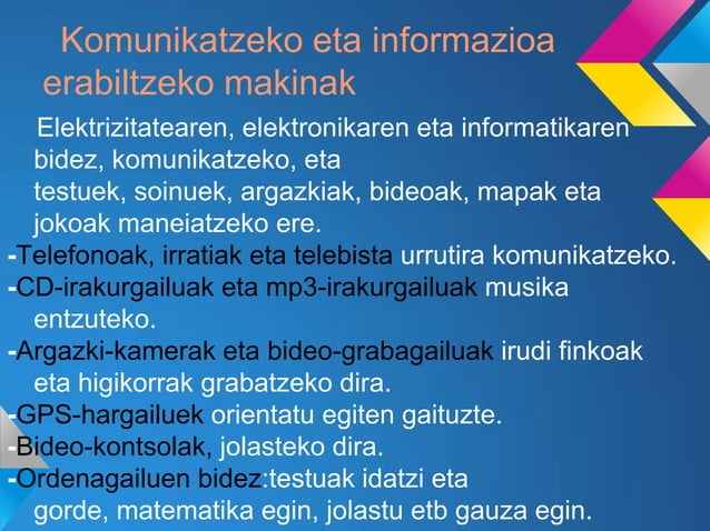 Makinak 6.c 4.taldea | PPT