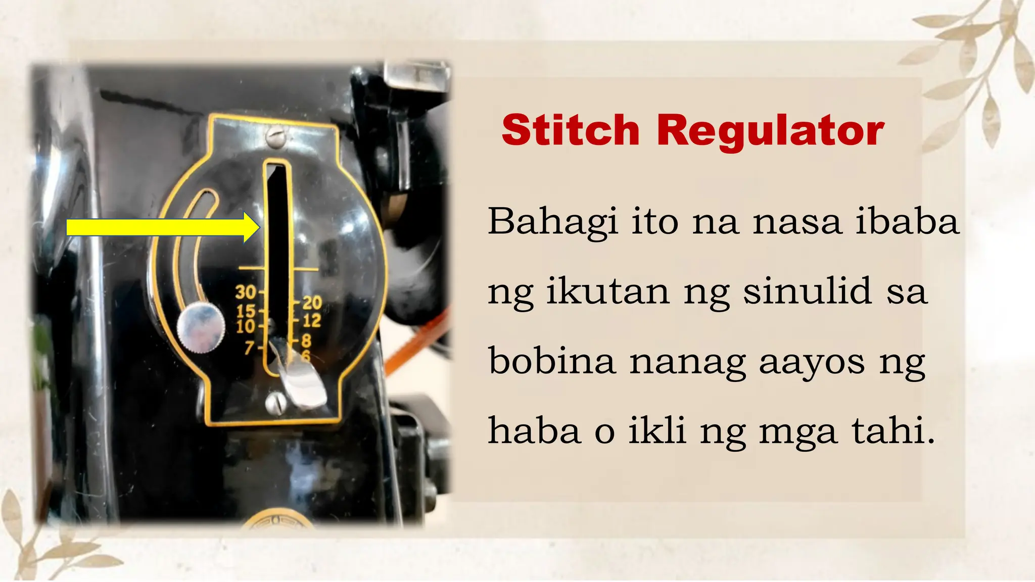 gamit sa pananahi at makinang de pedal.ppt..pptx