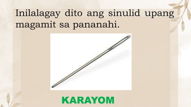 gamit sa pananahi at makinang de pedal.ppt..pptx