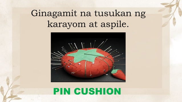 gamit sa pananahi at makinang de pedal.ppt..pptx