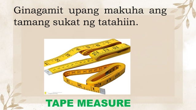 gamit sa pananahi at makinang de pedal.ppt..pptx