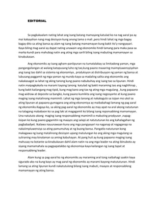 Makinano editorial essay | DOCX