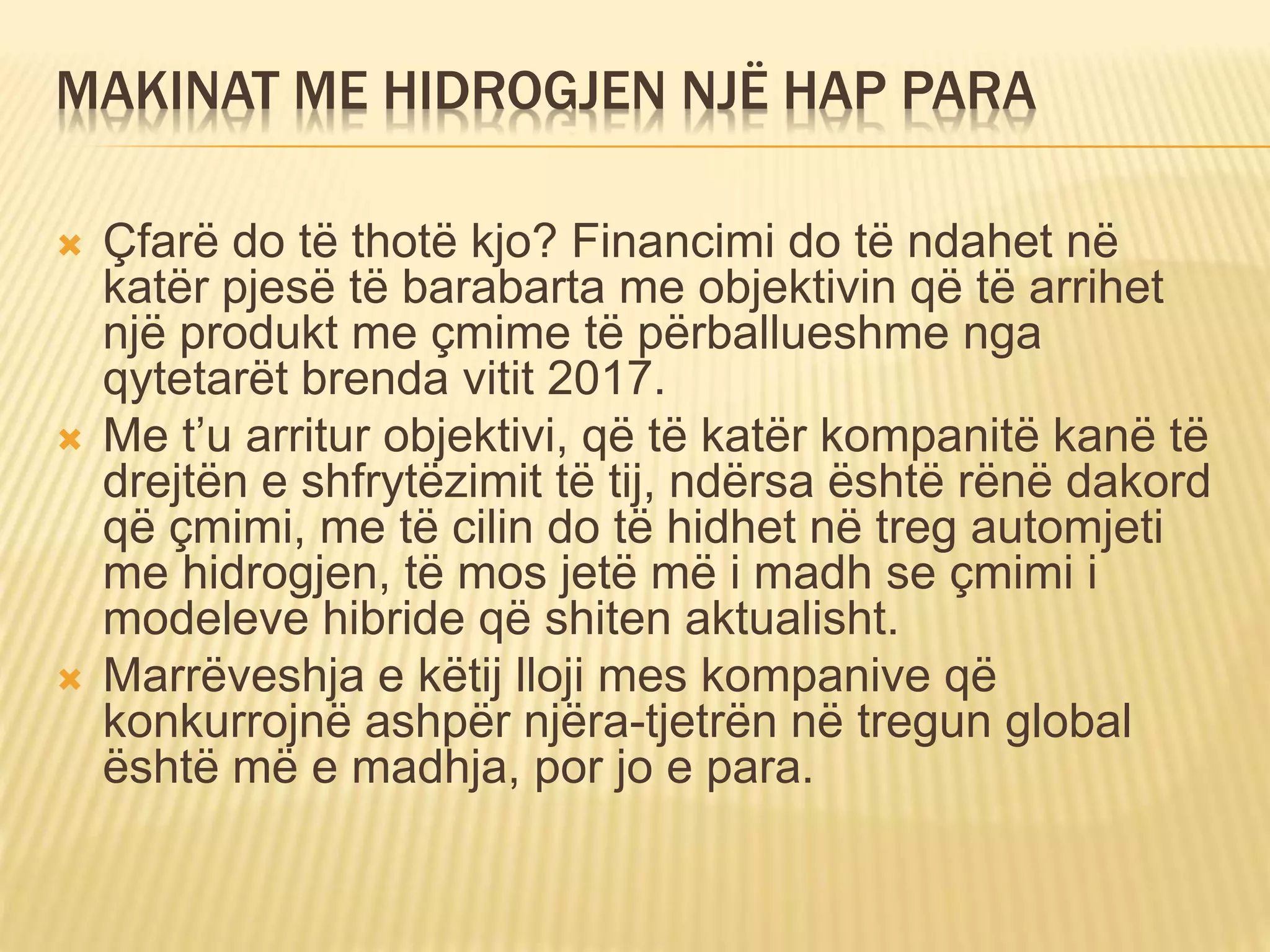 Makinat hibride | PPTX