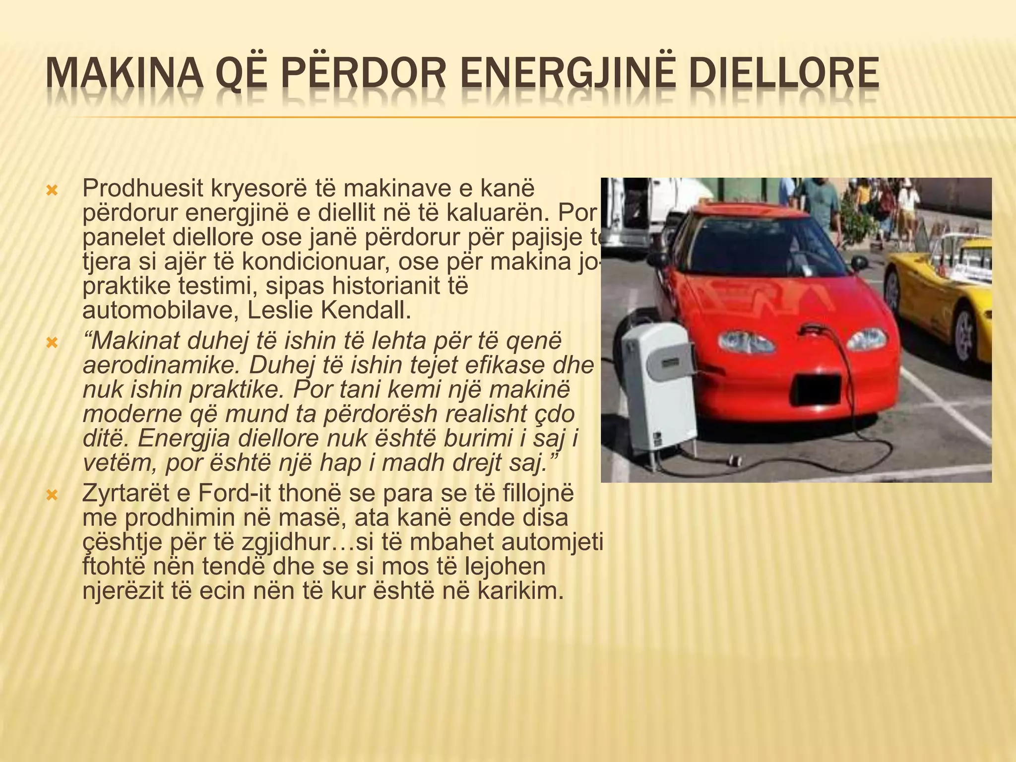 Makinat hibride | PPTX