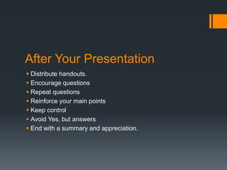 Effective Business and oral presentation | PPT