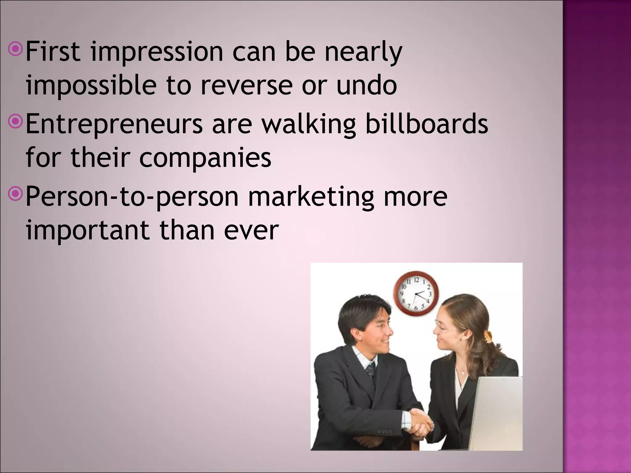 Making a great first impression | PPT