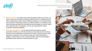 Making Content Syndication Work For Your Channel Partners | PPT