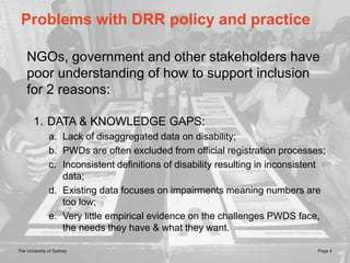 Making DiDRR a Reality A Three Step Approach to Empowering People with ...