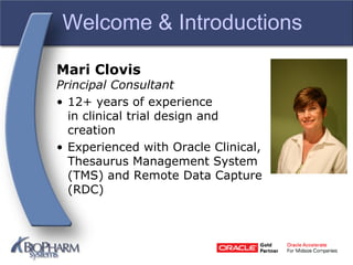 Making Oracle Clinical and Remote Data Capture 4.6 Features Work for ...