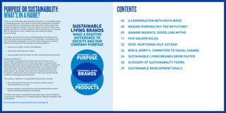 Making purpose pay: inspiring sustainable living by Unilever | PDF