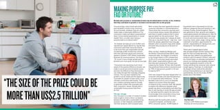 Making purpose pay: inspiring sustainable living by Unilever | PDF