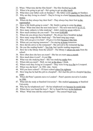 Making questions-all-tenses1 | PDF