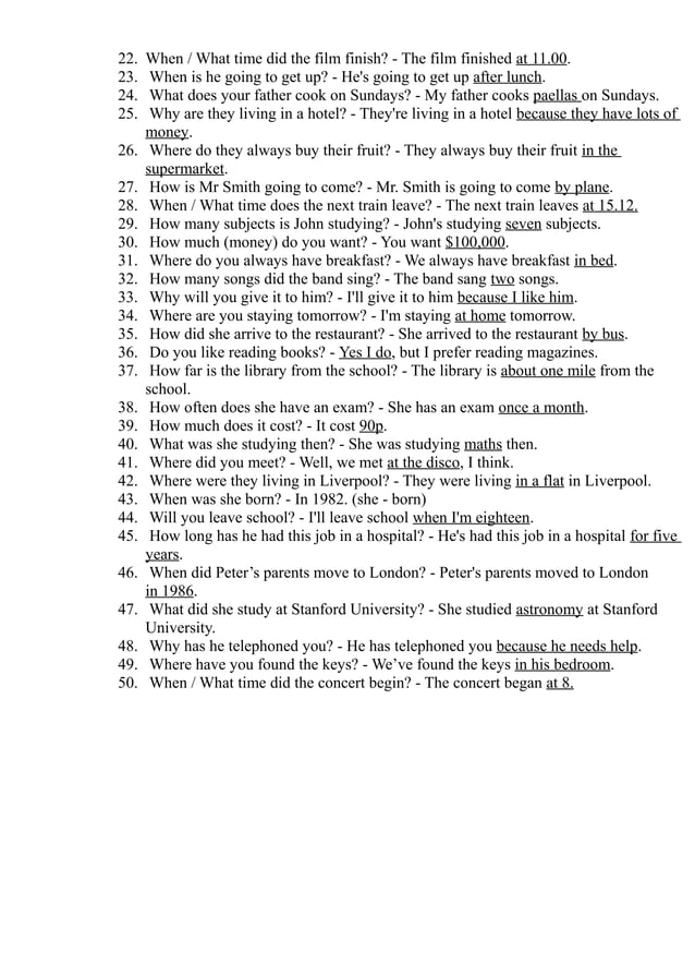 Making questions-all-tenses1 | PDF