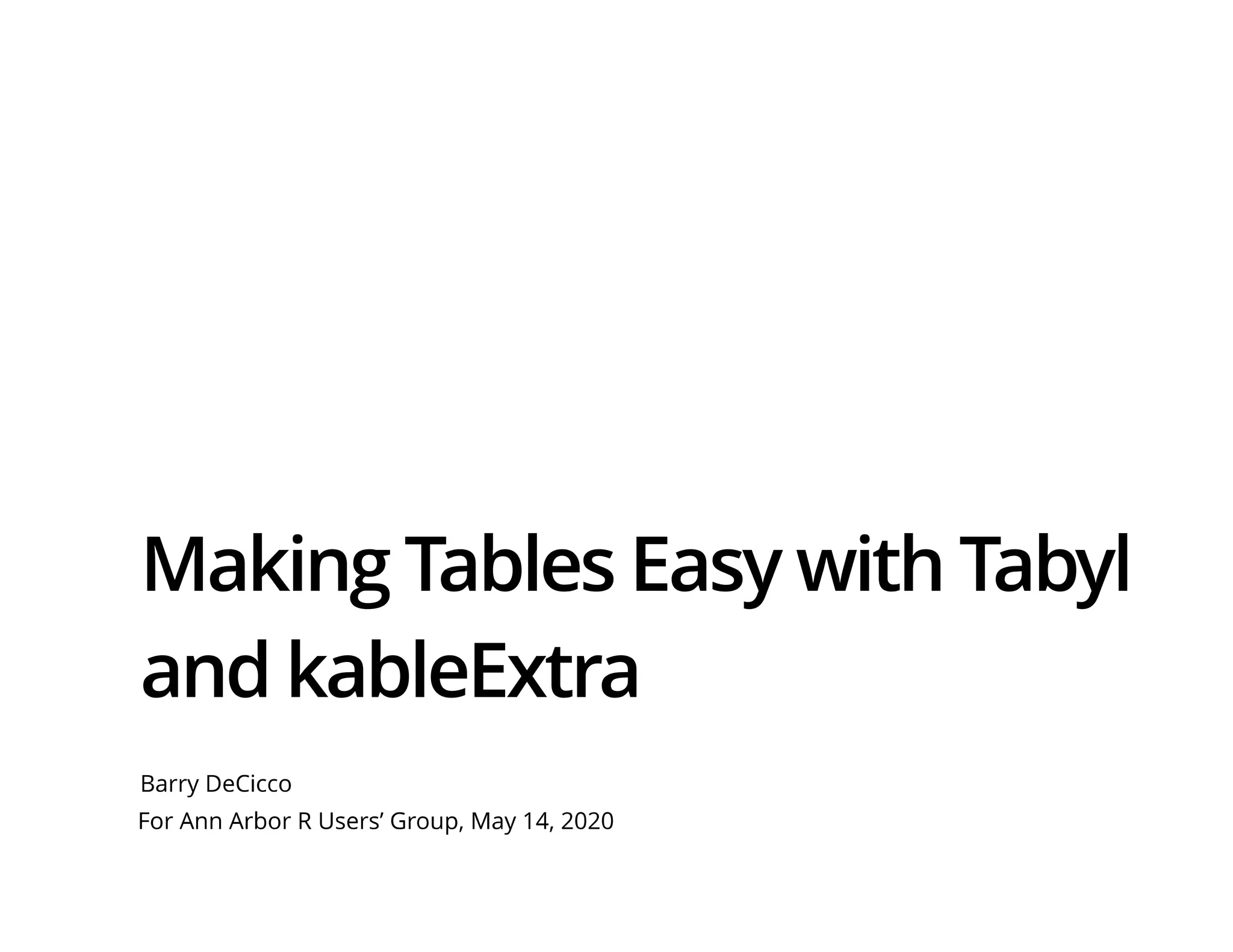 Easy HTML Tables in RStudio with Tabyl and kableExtra | PDF