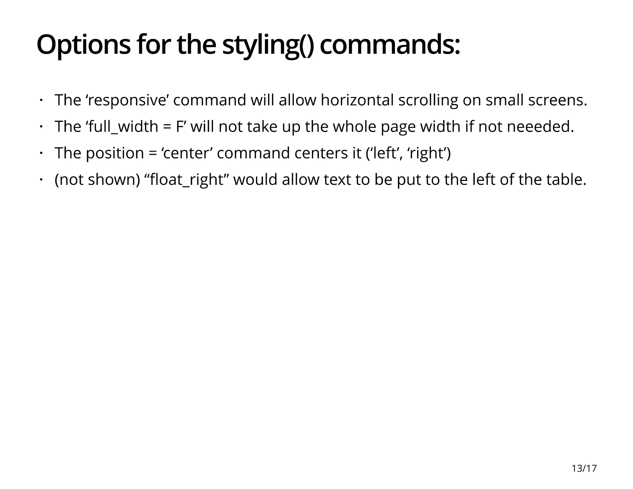Easy HTML Tables in RStudio with Tabyl and kableExtra | PDF