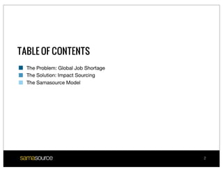 Making the Case for Impact Sourcing - Samasource | PDF