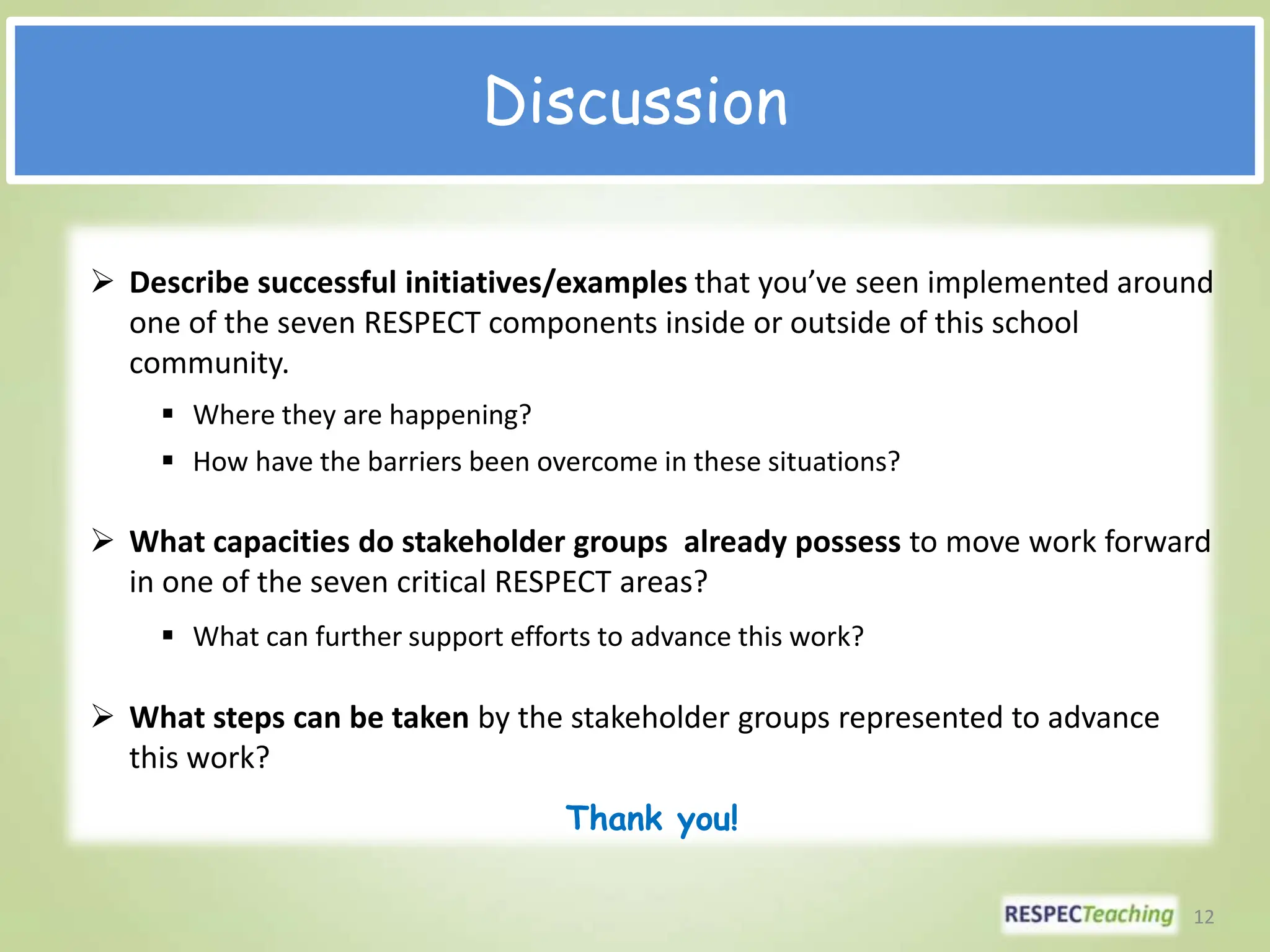 making-the-case-for-respect.ppt | Professional School | Postgraduate ...
