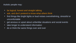 Making the most of autism | PPT